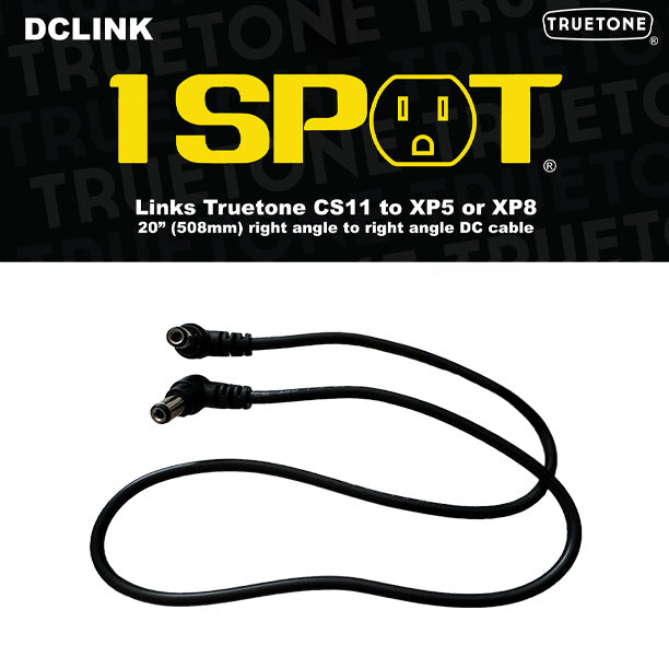 DCLINK -20" (508mm) right angle to right angle DC cable – Truetone